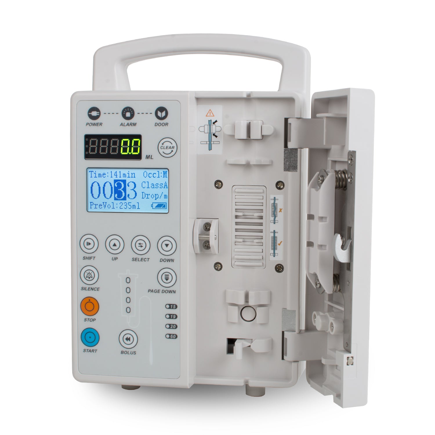 LCD Display IP-50 Infusion Pump Fluid Equipment With Audible and visua